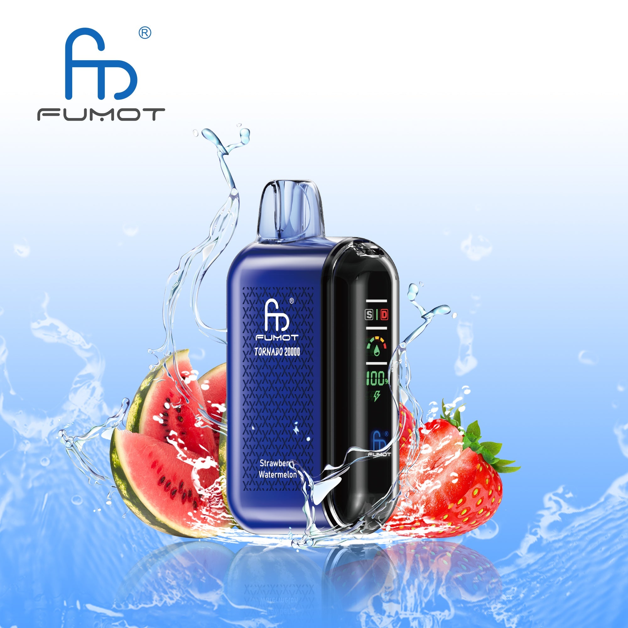 Fumot Tornado 20000 Dual Mesh Puffs Disposable Vape - Pear Ice - OrderVape