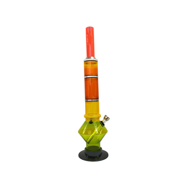 14" Rasta Acrylic Bong - WB-08C - OrderVape