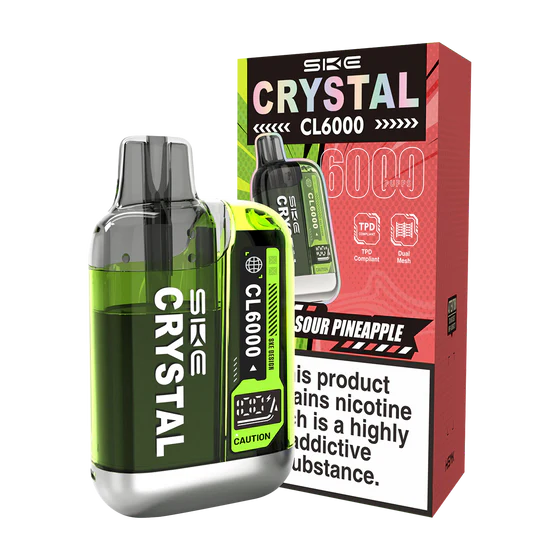 SKE Crystal CL6000 6k Puffs Prefilled Pod Vape £9.99 Only - Blue Razz ...